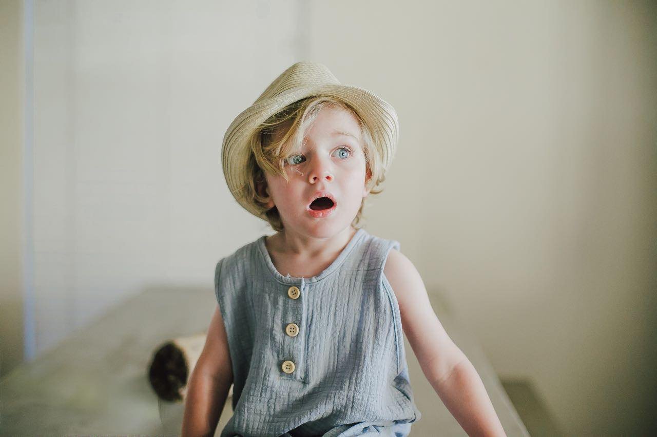 Button-up Muslin Romper – Dandylion Kids Clothing