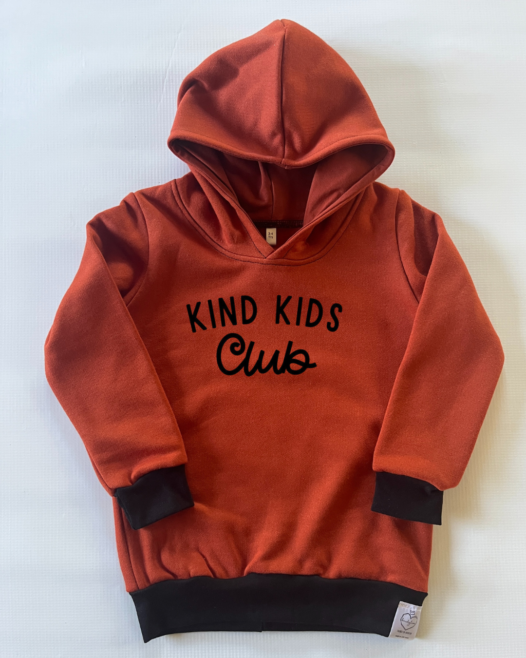 18-24 Rust Hoodie Kind Kids Club – Dandylion Kids Clothing